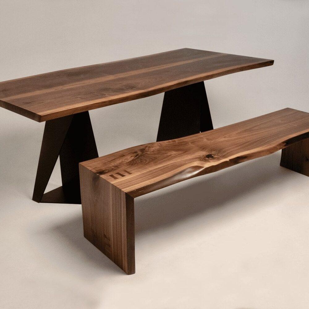 Black Walnut Slab Table - L'Atelier Mata